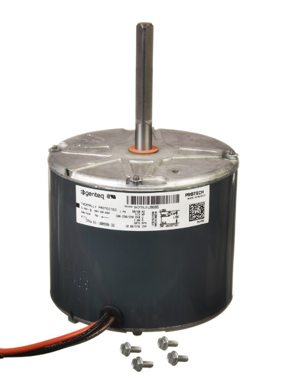Protech Condenser Motor - 1/3 hp 208-230/1/60 (1075 rpm/1 speed) - 51 ...